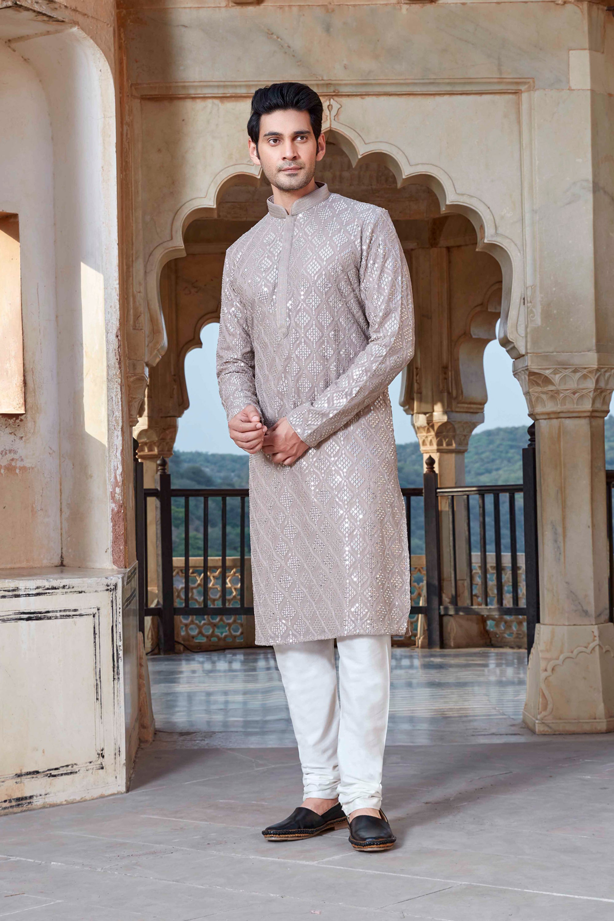 PEARL BEIGE KURTA SET