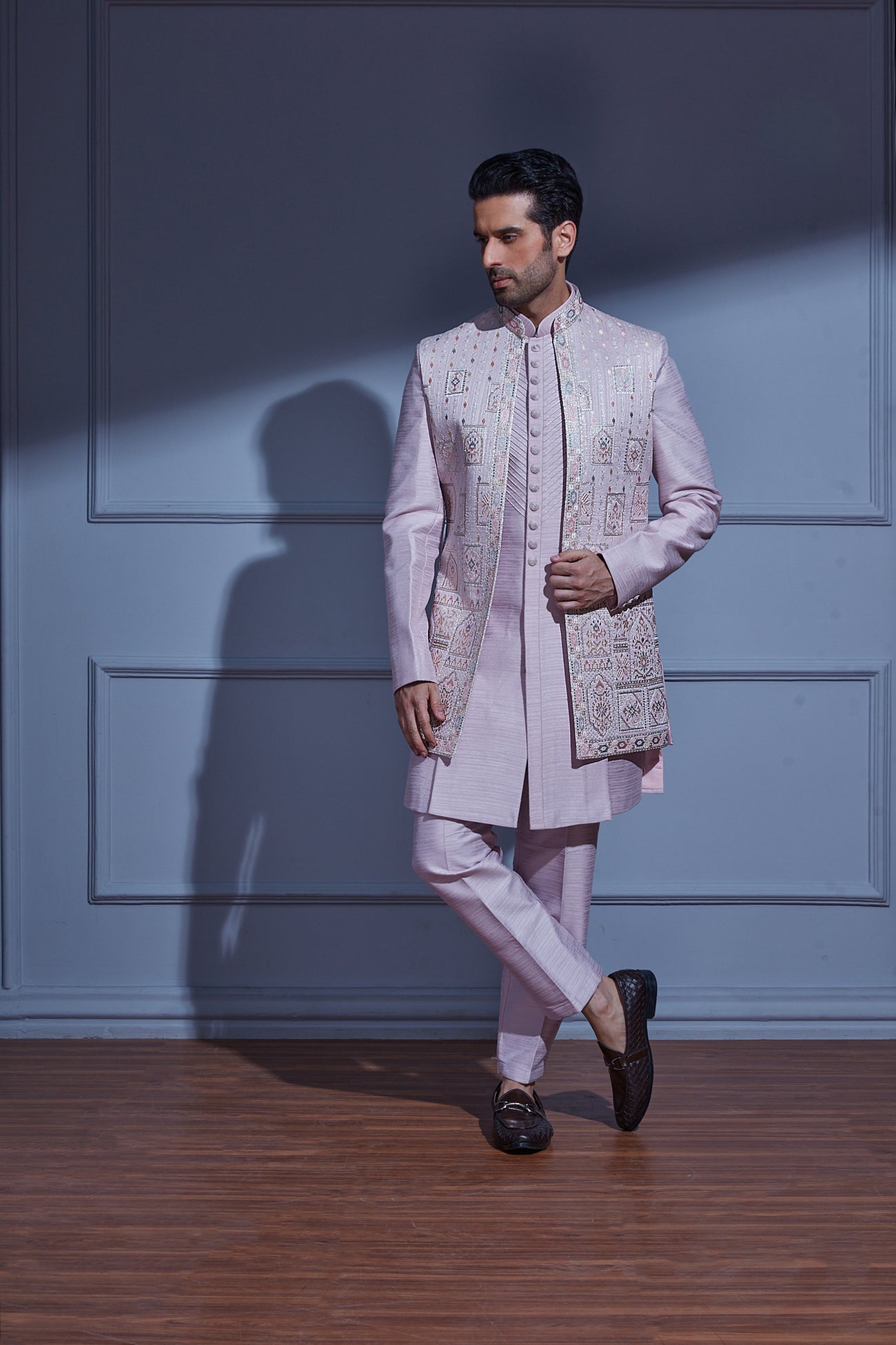 MINT PISTA OPEN INDO-WESTERN SET