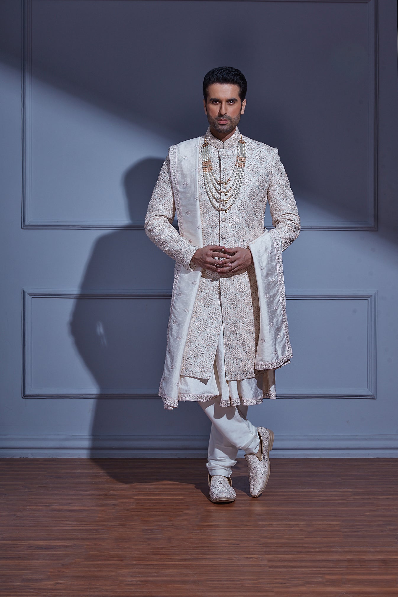 LIGHT LAVENDER CREAM SHERWANI