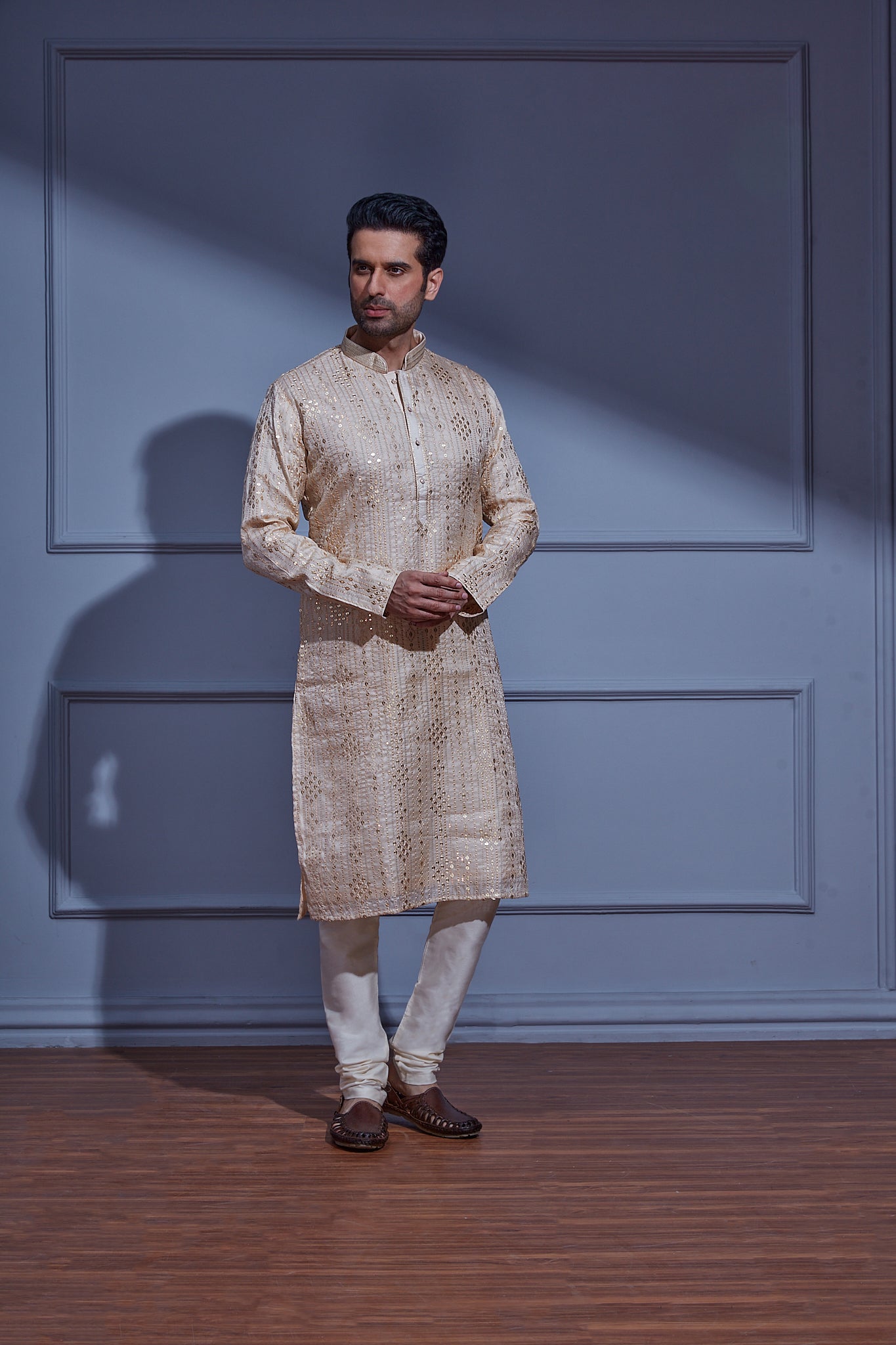 STARRY LIGHT GOLD KURTA SET